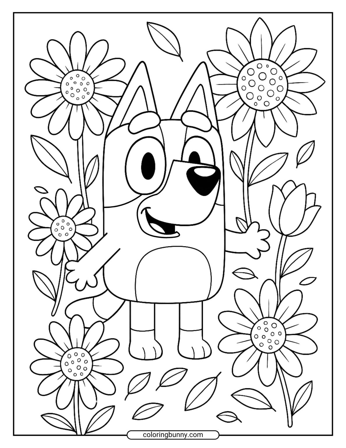 Bluey Coloring Pages (70 Free Printable PDFs) For Kids