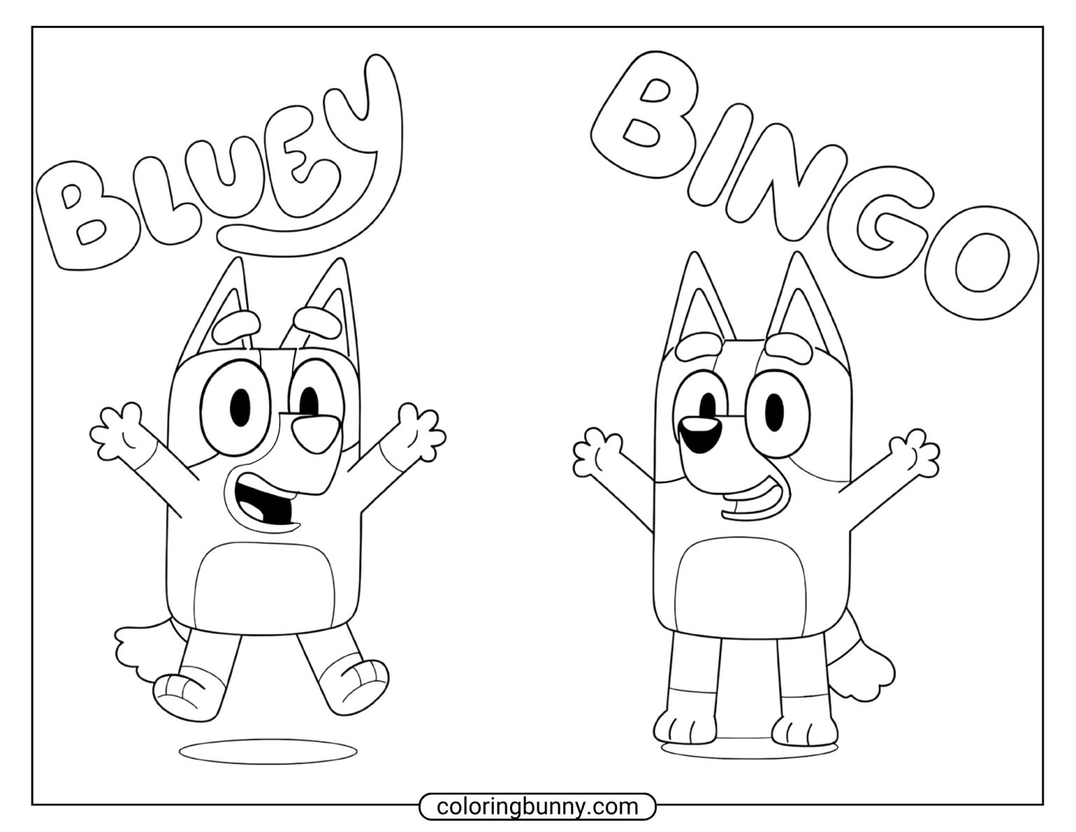Bluey Coloring Pages (72 Free Printable PDFs) For Kids