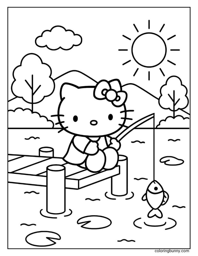 Hello Kitty Coloring Pages (126 Free Printable PDFs)