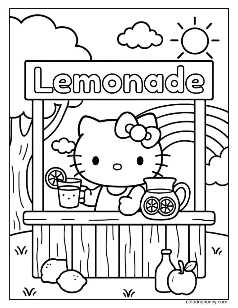 Hello Kitty Coloring Pages (126 Free Printable PDFs)