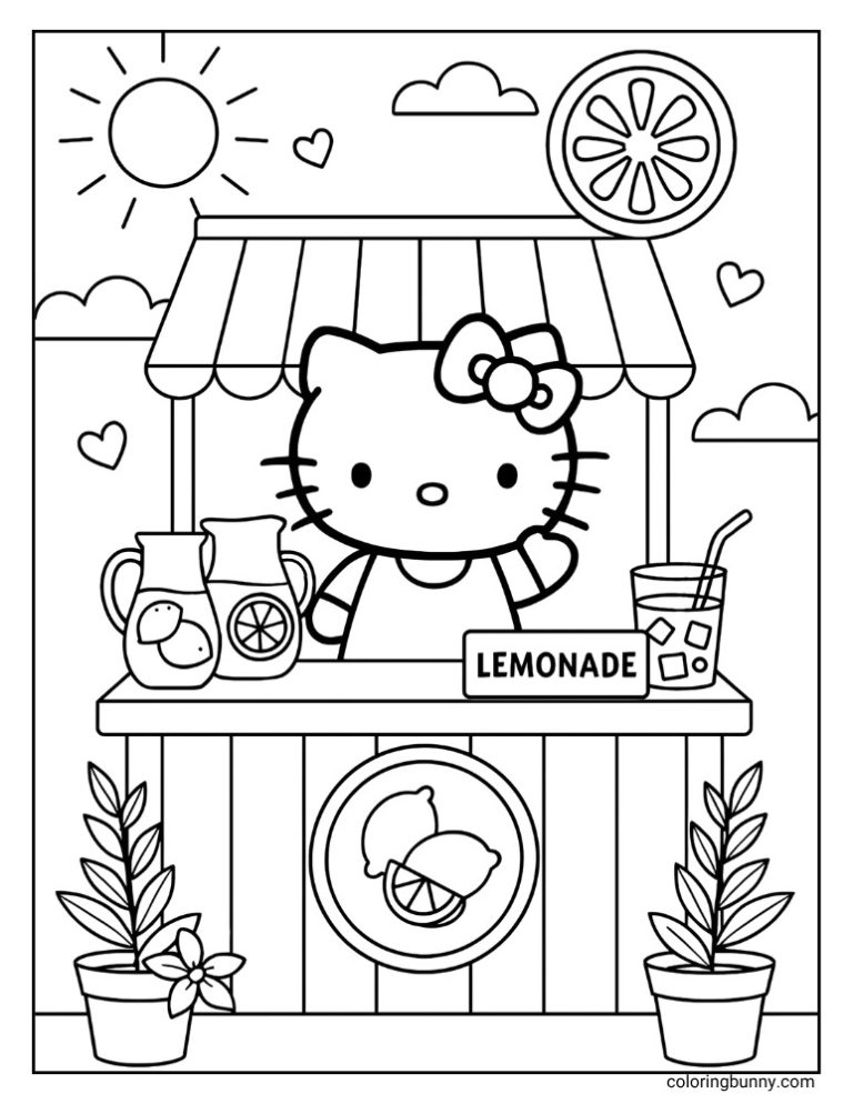 Hello Kitty Coloring Pages (126 Free Printable PDFs)