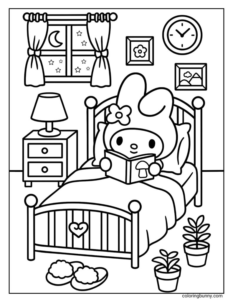My Melody Coloring Pages (47 Free Printable PDFs)