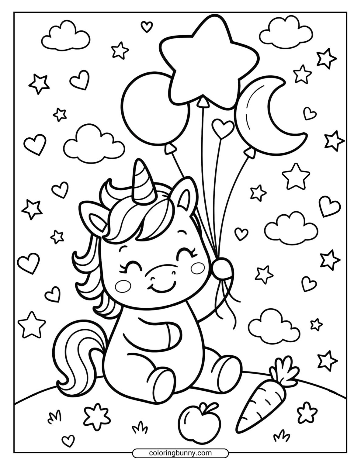 Baby Unicorn Coloring Pages (42 Free Printable PDFs)