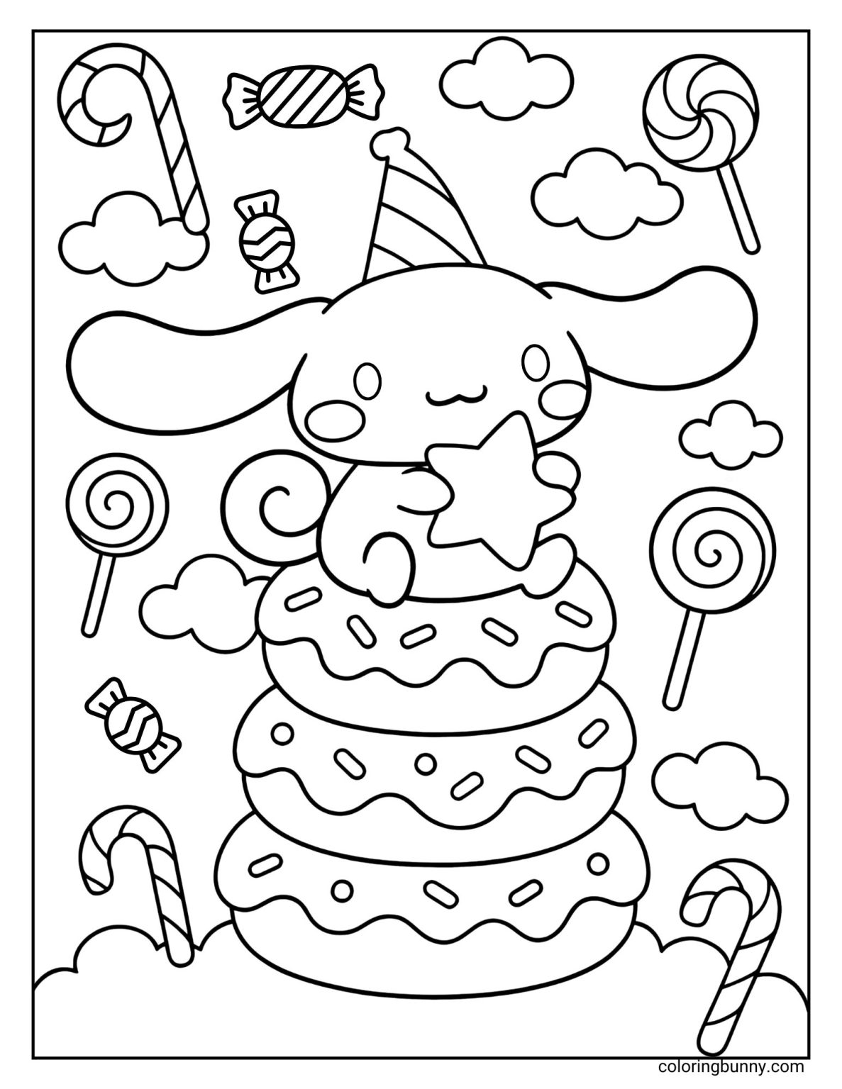 Cinnamoroll Coloring Pages (49 Free Printable PDFs)