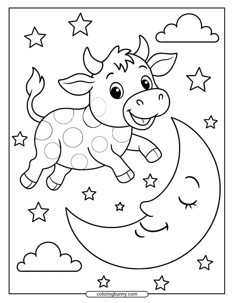 Cow Coloring Pages (46 Free Printable PDFs)