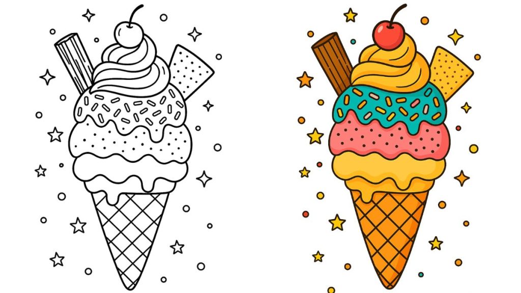 Ice Cream Coloring Pages (52 Free Printable PDFs)