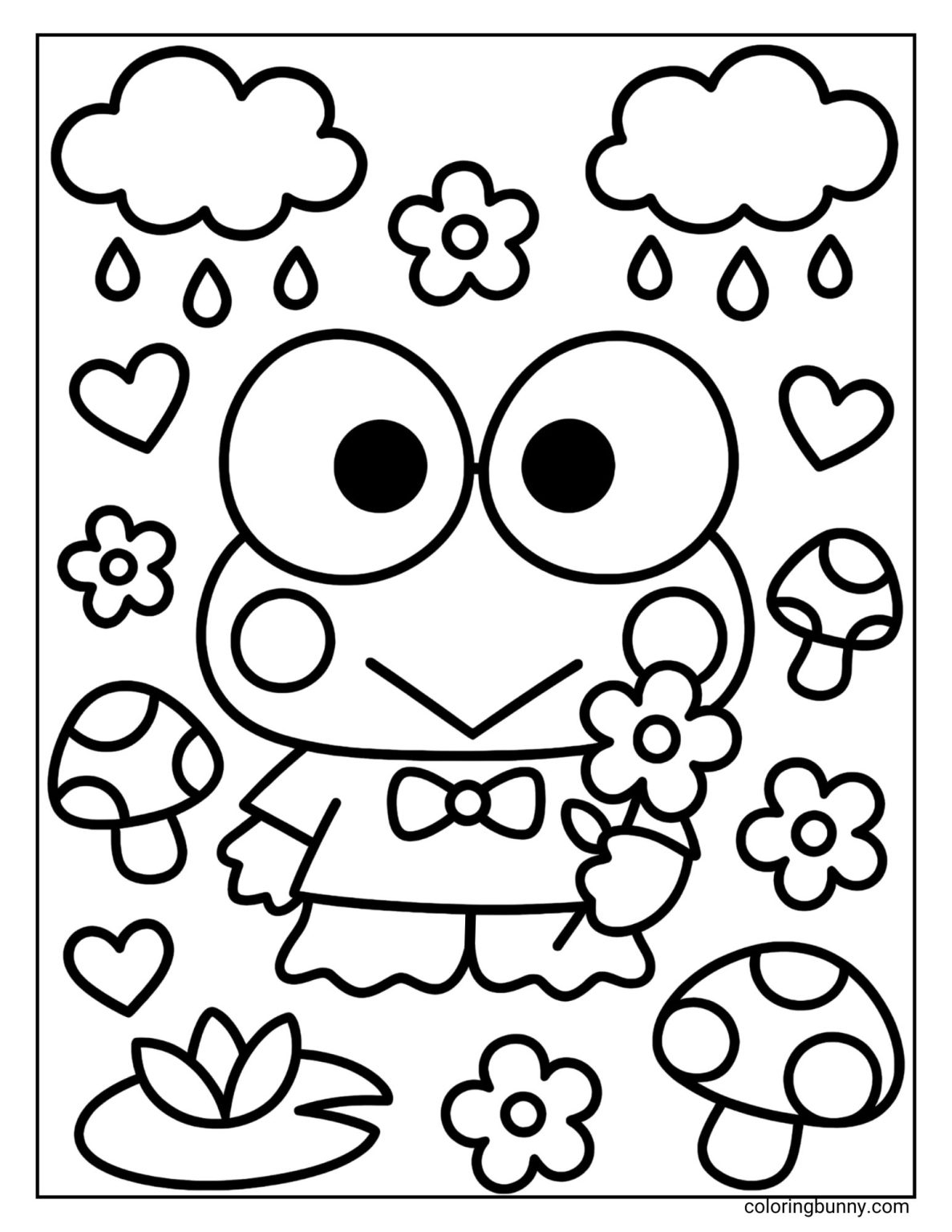 Keroppi Coloring Pages (39 Free Printable PDFs)