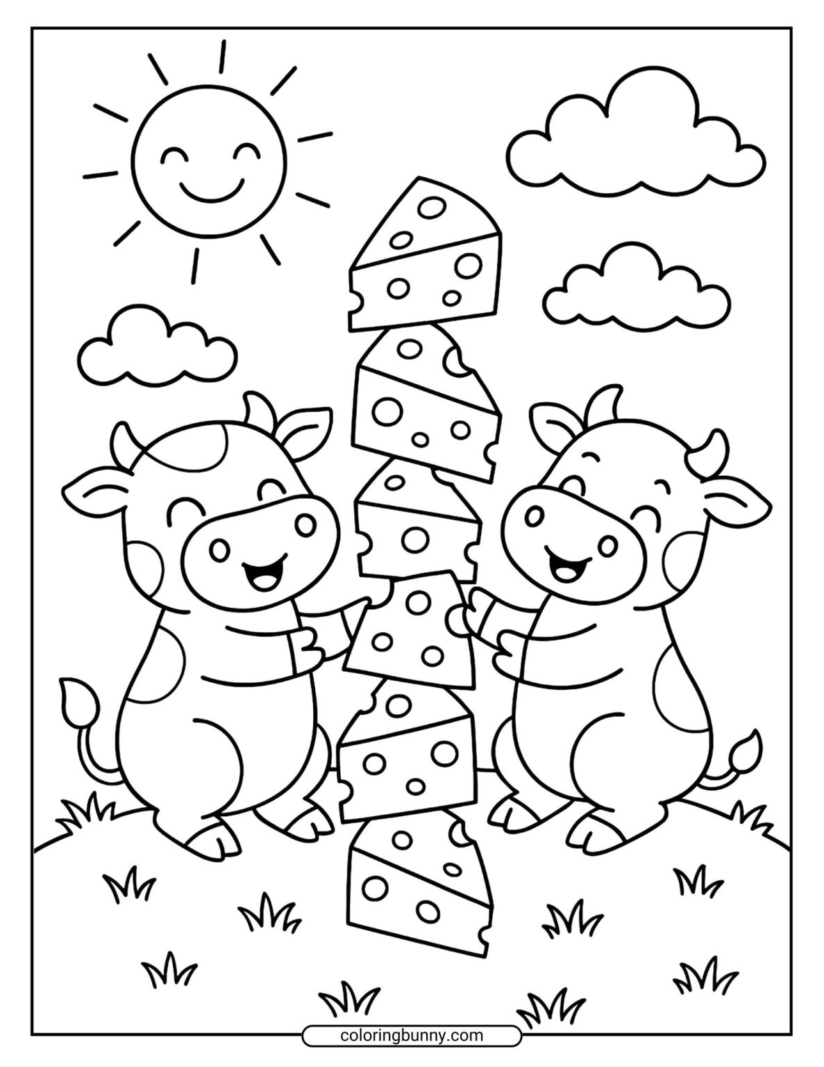 Cow Coloring Pages (46 Free Printable PDFs)