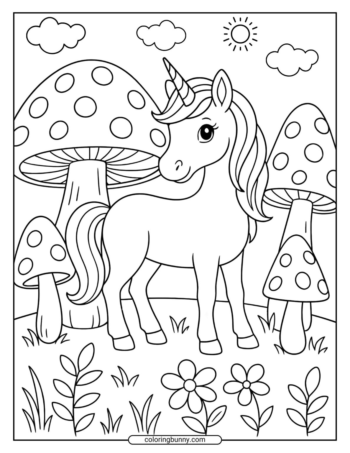 Mushroom Coloring Pages (44 Free Printable PDFs)
