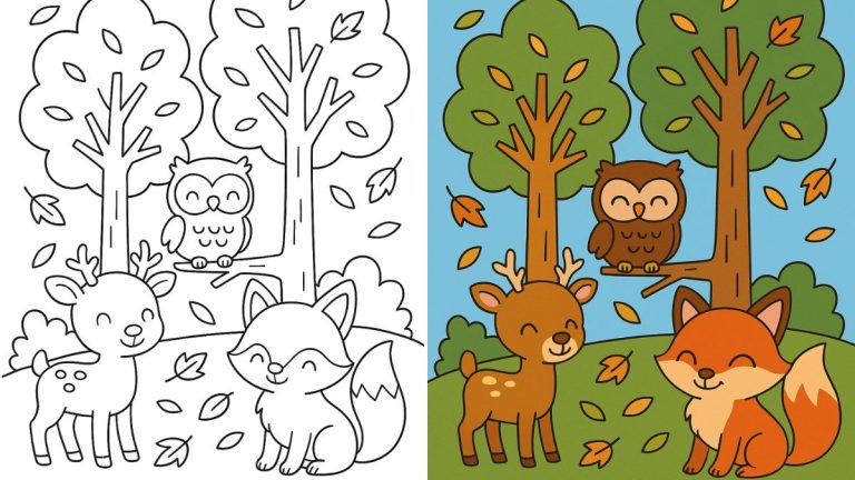 Fall Coloring Pages (62 Free PDF Printables) For All Ages