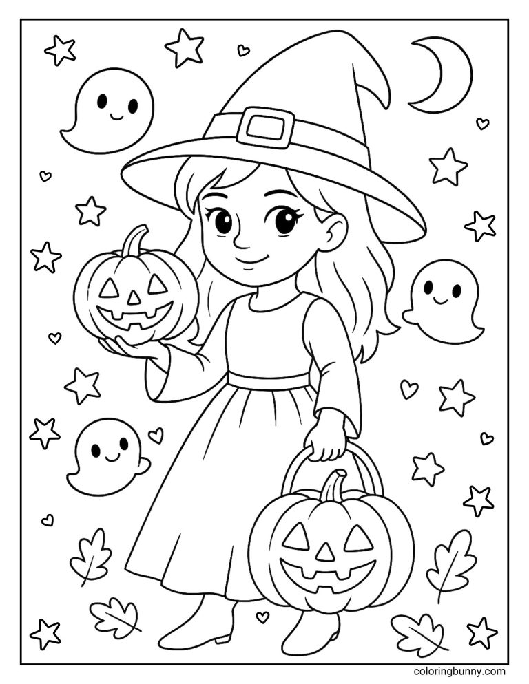 Halloween Coloring Pages (62 Free PDF Printables) For All Ages