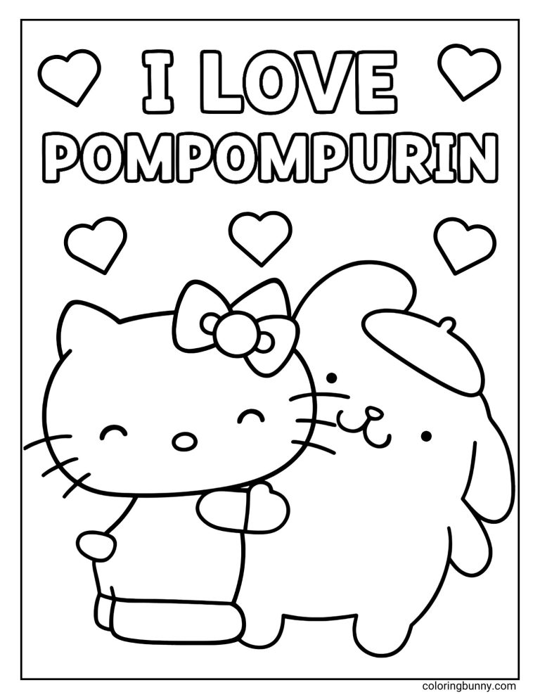 Pompompurin Coloring Pages (30 Free Printable PDFs)