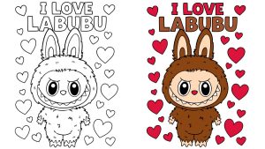 Labubu Coloring Pages (38 Free Printable PDFs)