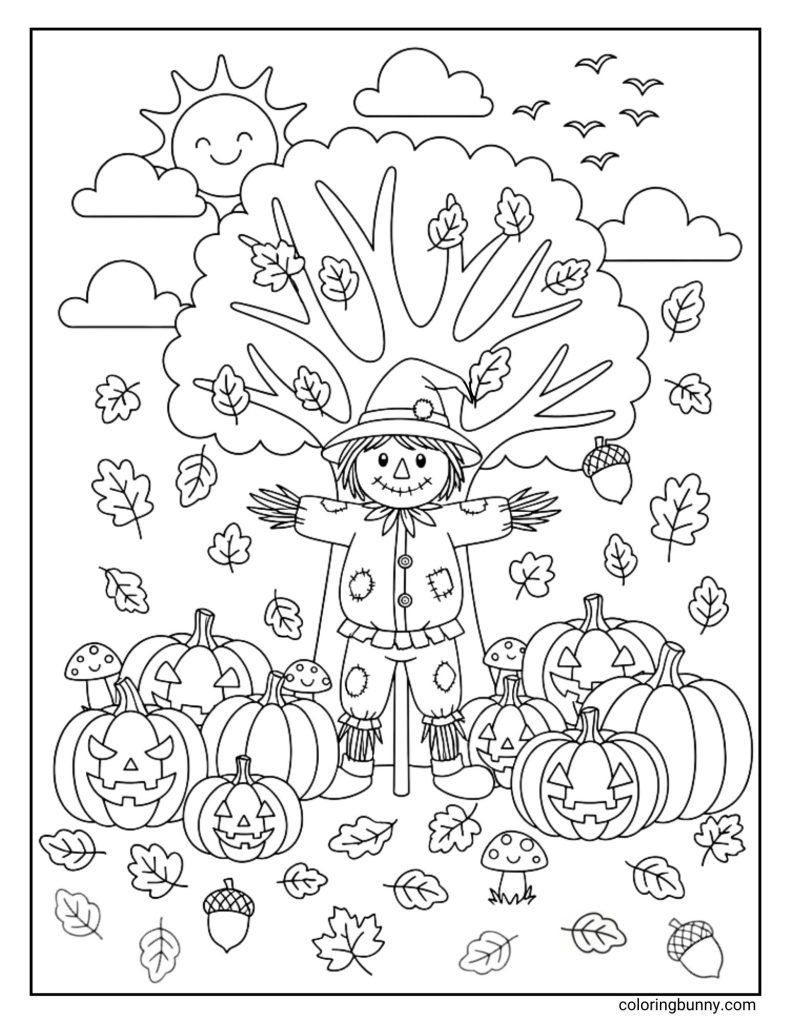 Fall Coloring Pages (62 Free PDF Printables) For All Ages