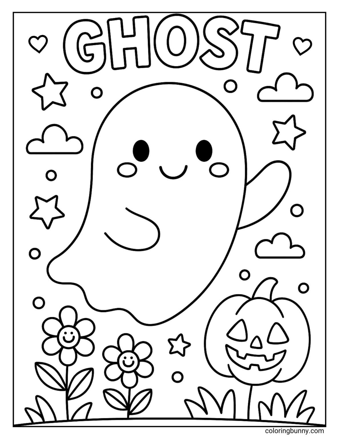 Ghost Coloring Pages (30 Free Printable PDFs)