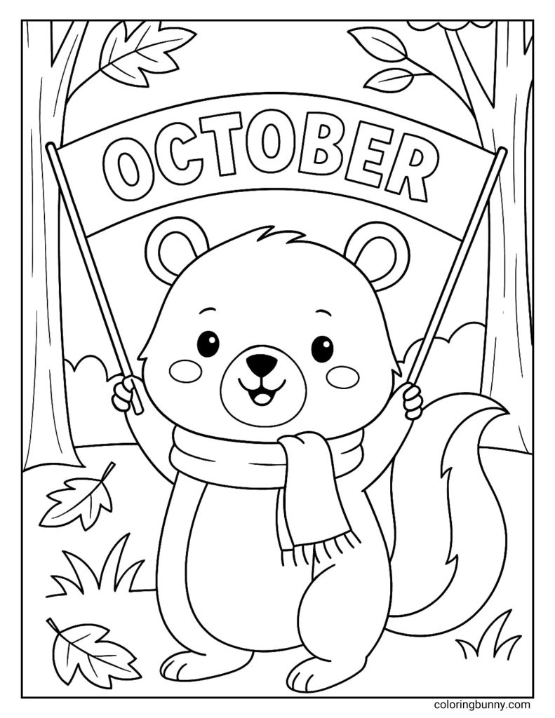 October Coloring Pages (30 Free PDF Printables) For All Ages