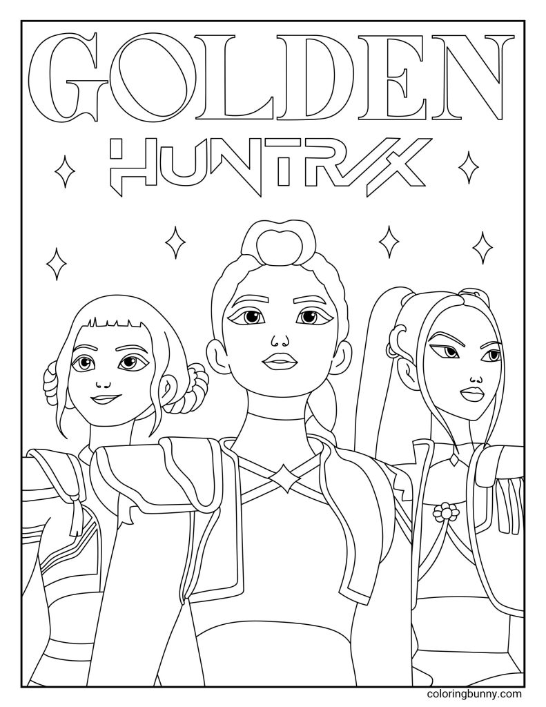 KPop Demon Hunters Coloring Pages (104 Free Printable PDFs)