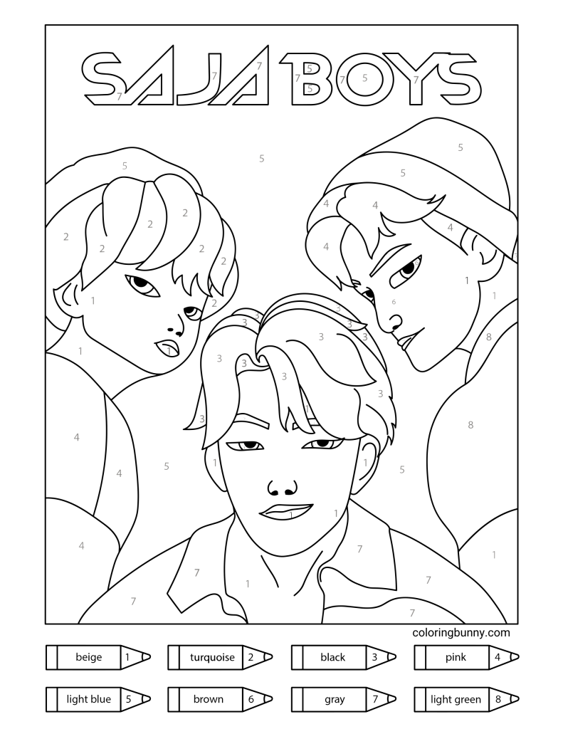 KPop Demon Hunters Coloring Pages (104 Free Printable PDFs)