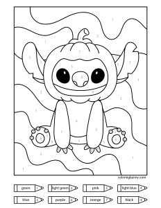 Halloween Color by Number Coloring Pages (20 Free Printable PDFs)