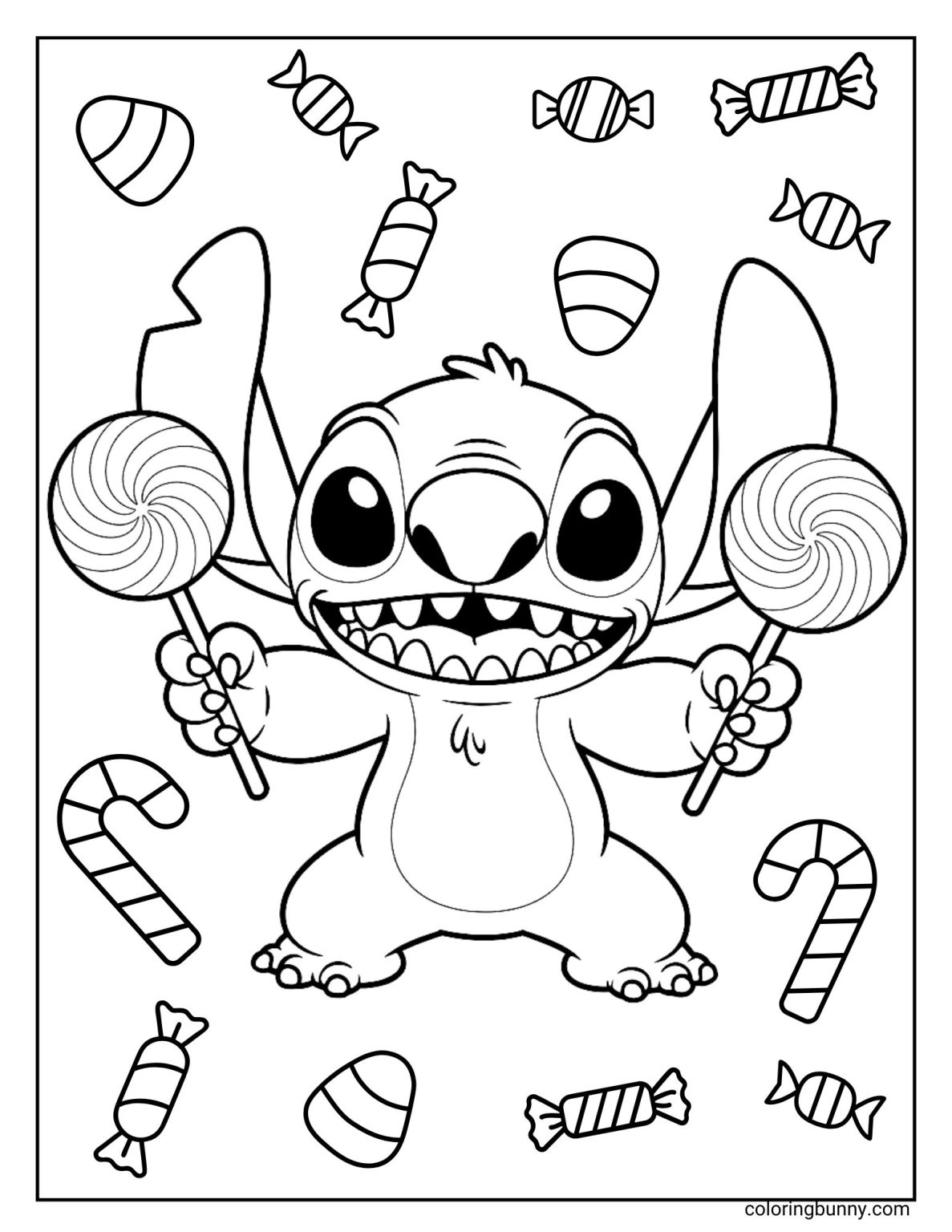 Stitch Coloring Pages (48 Free Printable PDFs)