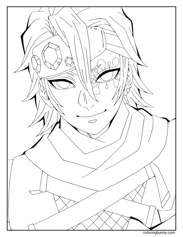 Demon Slayer Coloring Pages (52 Free Printable PDFs)