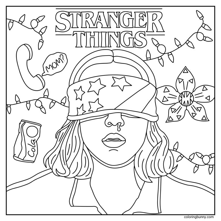 Stranger Things Coloring Pages (28 Free Printable PDFs)