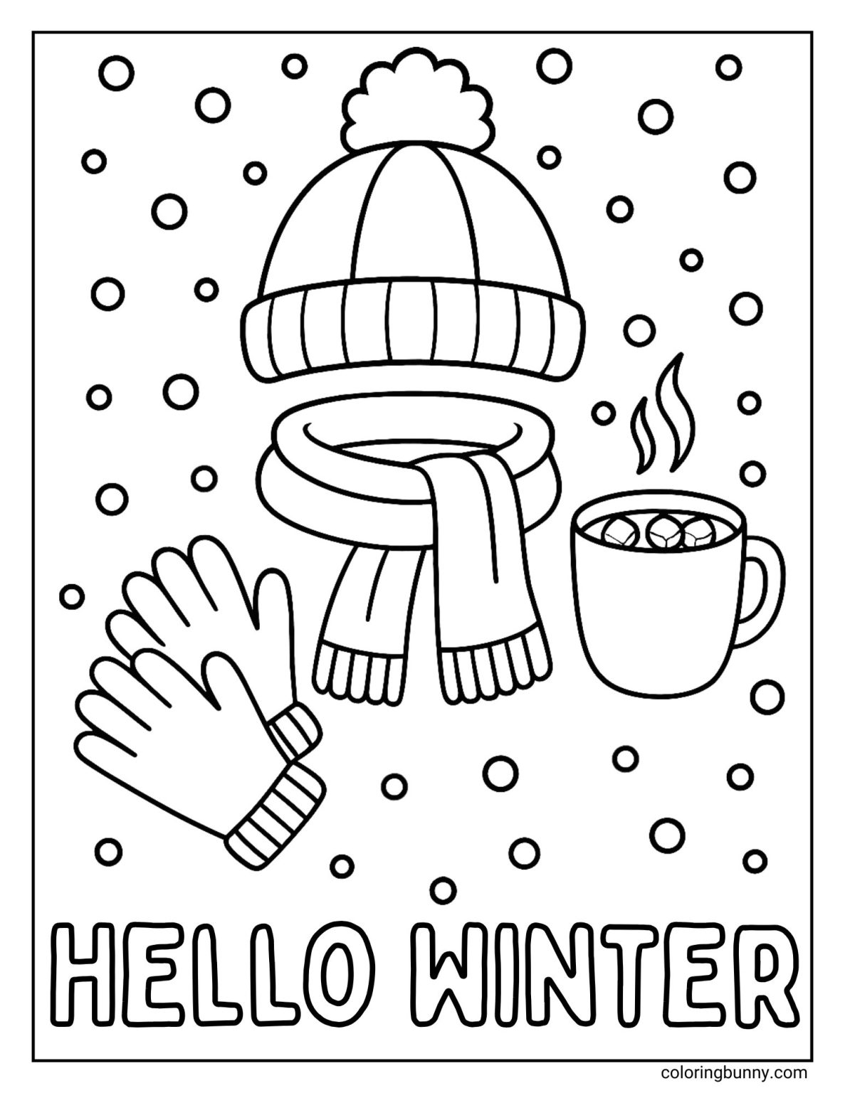 Winter Coloring Pages (30 Free Printable PDFs)