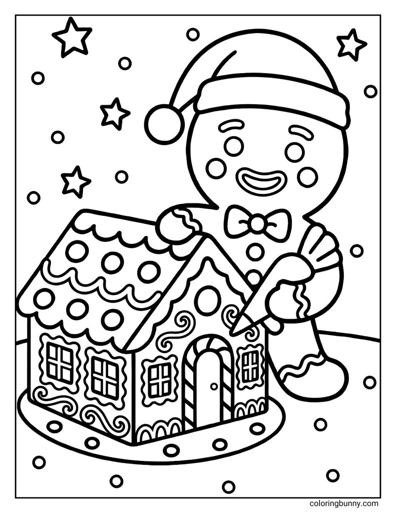 Gingerbread Man Coloring Pages (20 Free Printable PDFs)