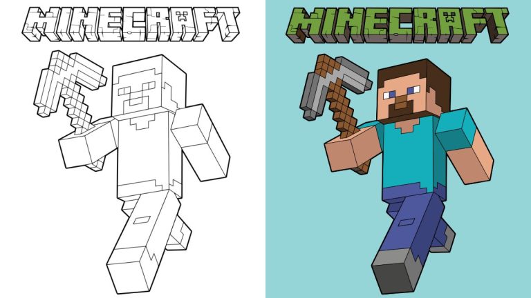 Minecraft Coloring Pages (50 Free Printable PDFs)