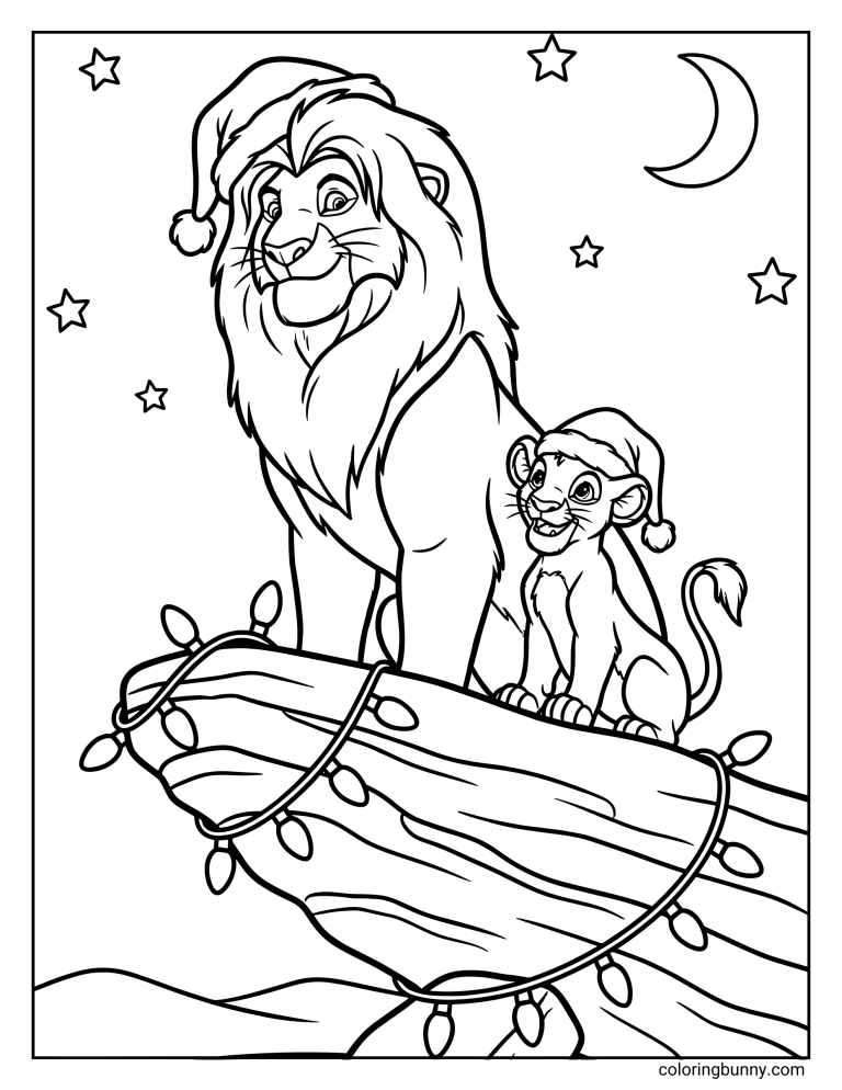 Disney Christmas Coloring Pages (30 Free Printable PDFs)