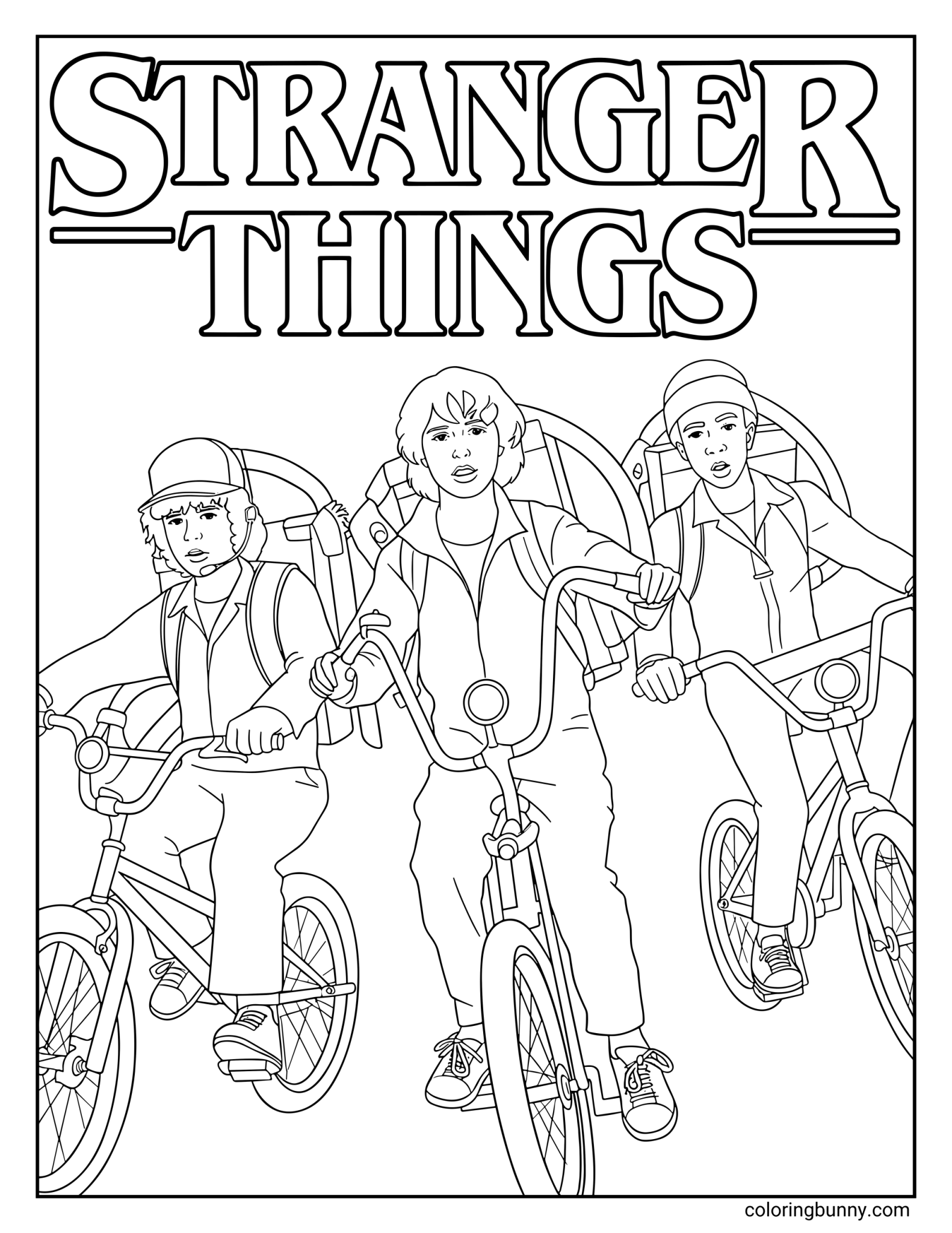 Stranger Things Coloring Pages (28 Free Printable PDFs)