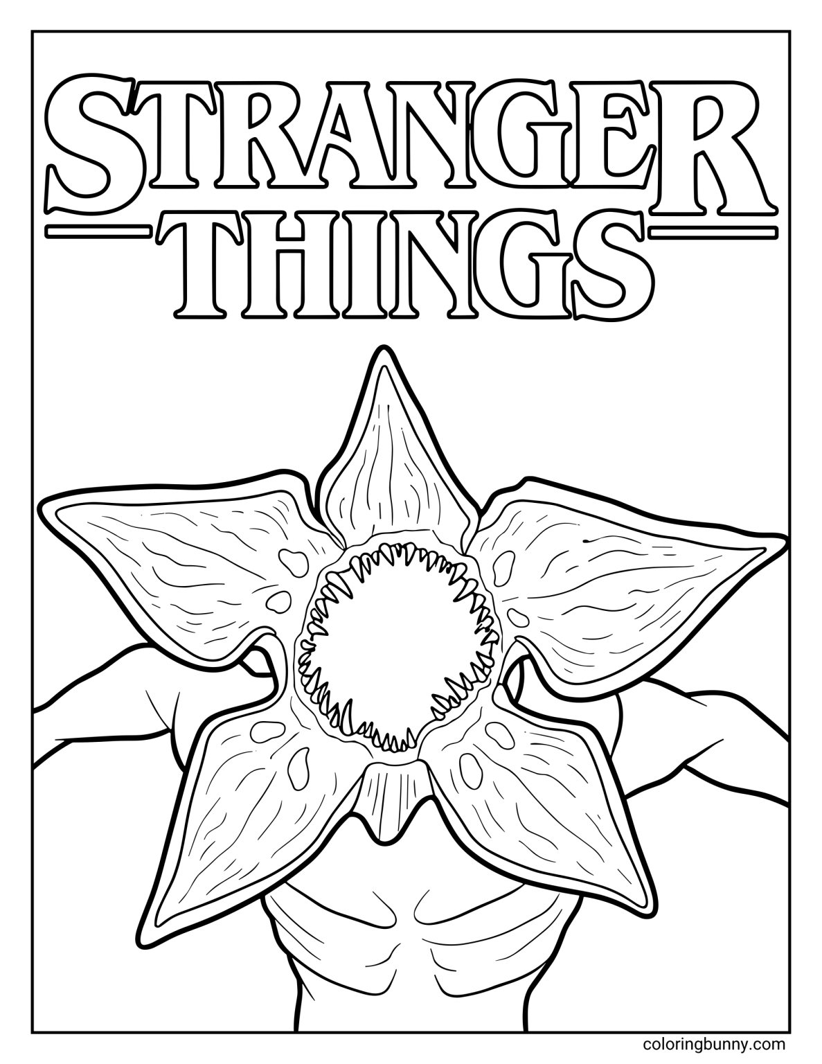Stranger Things Coloring Pages (28 Free Printable PDFs)