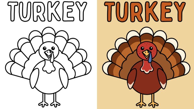 Turkey Coloring Pages (23 Free Printable PDFs)