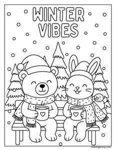 Winter Coloring Pages (30 Free Printable PDFs)