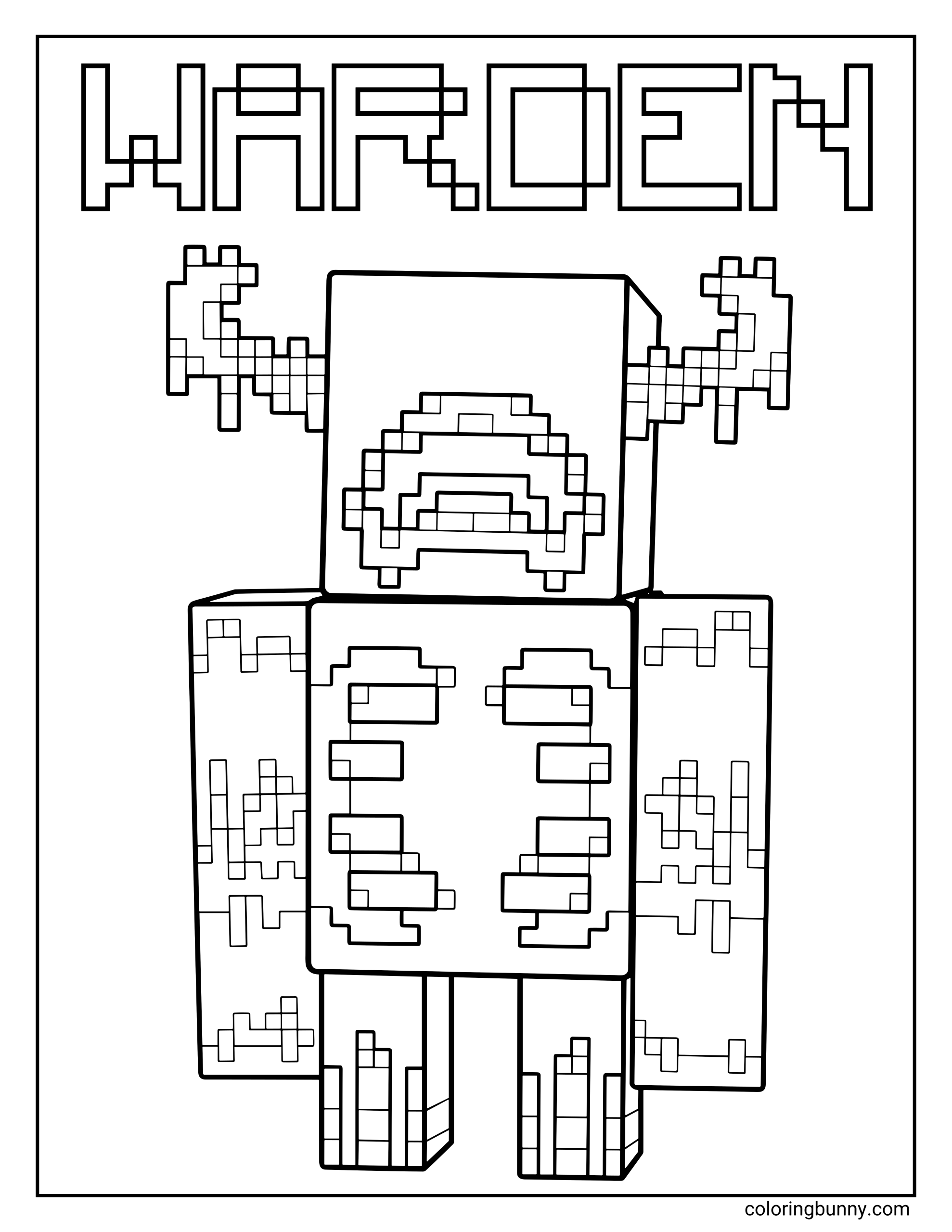 Minecraft Herobrine Coloring Page Super Fun Coloring