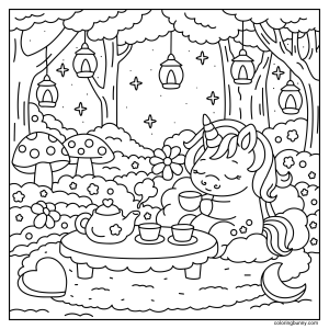 Coloring Bunny - Free Online Cozy Coloring and Printable Pages