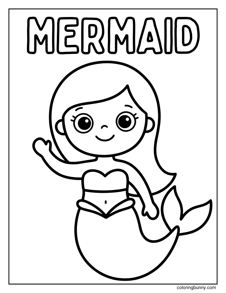 Mermaid Coloring Pages (60 Free Printable PDFs)