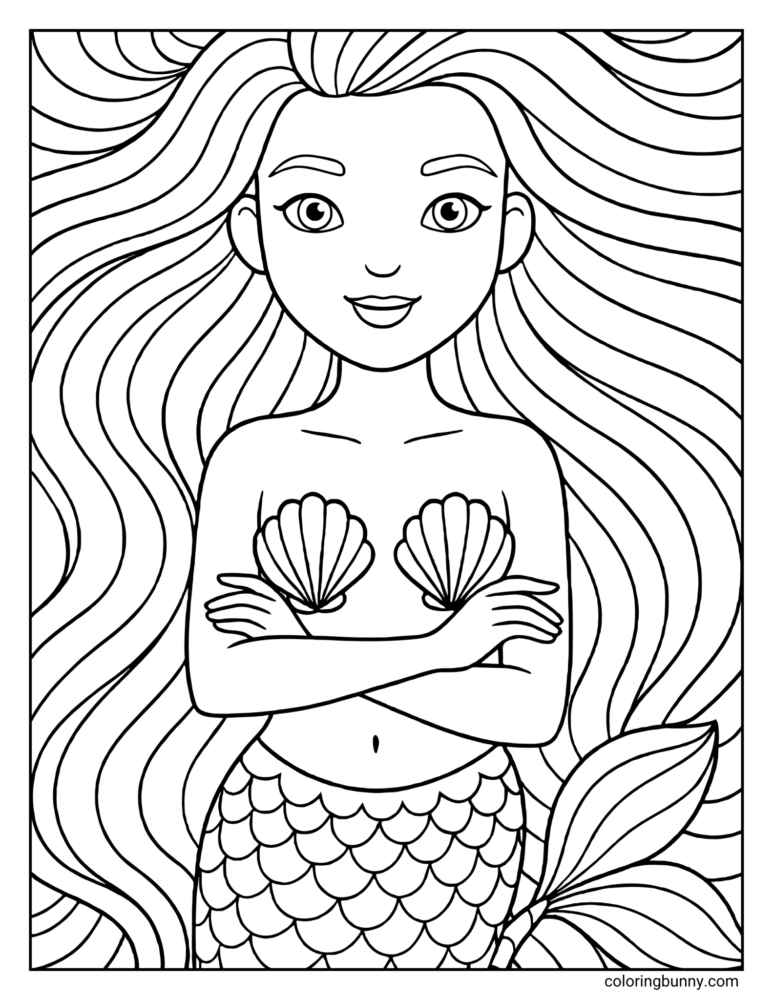 Mermaid Coloring Pages (60 Free Printable PDFs)