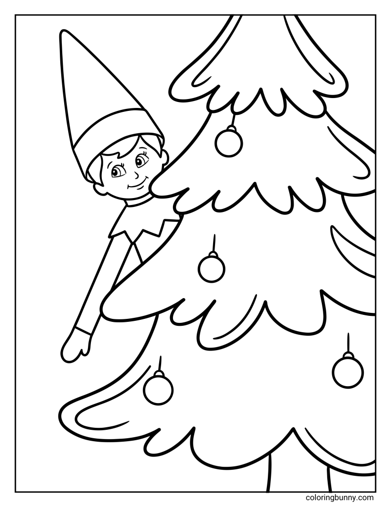 Elf on the Shelf Coloring Pages (30 Free Printable PDFs)