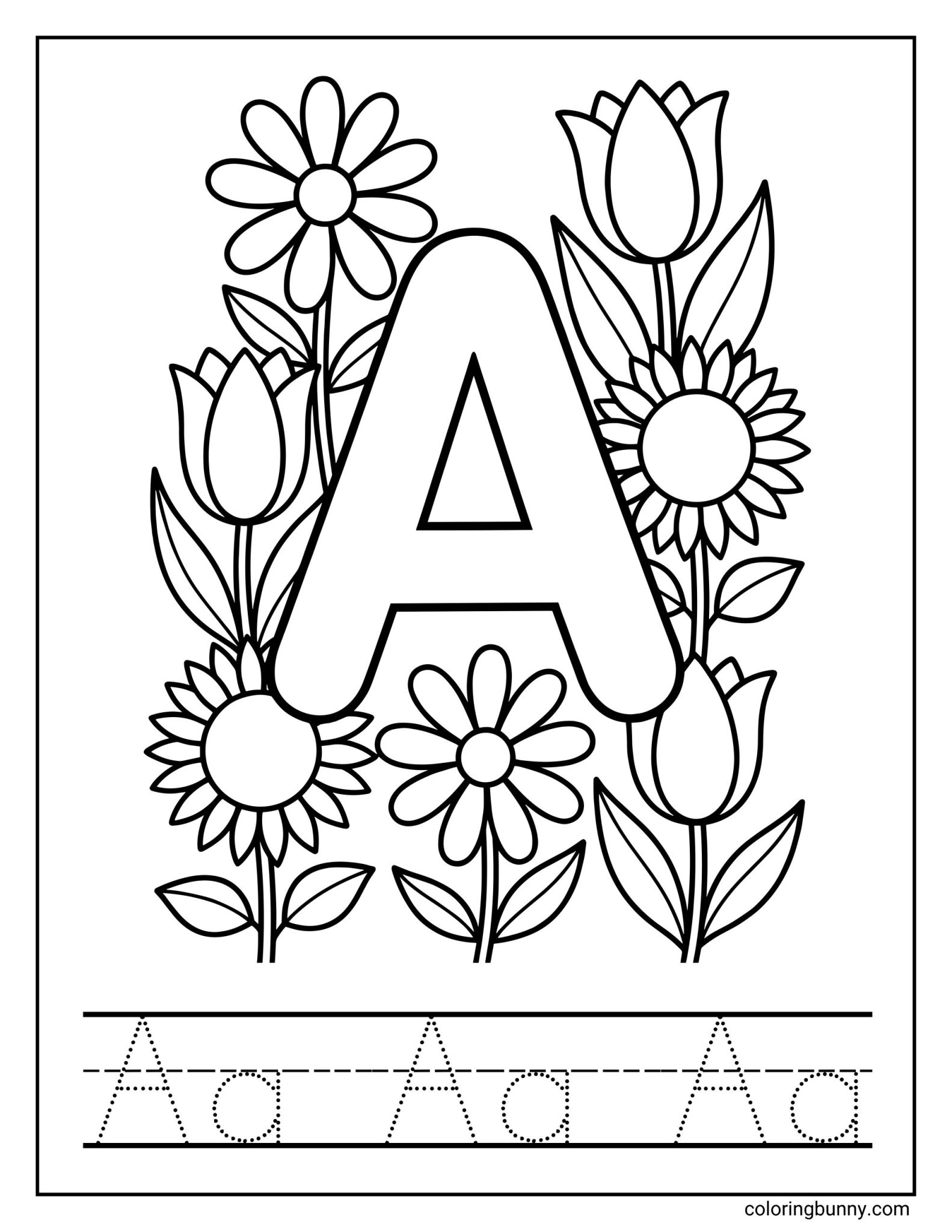 Letter A Coloring Pages (26 Free Printable PDFs)