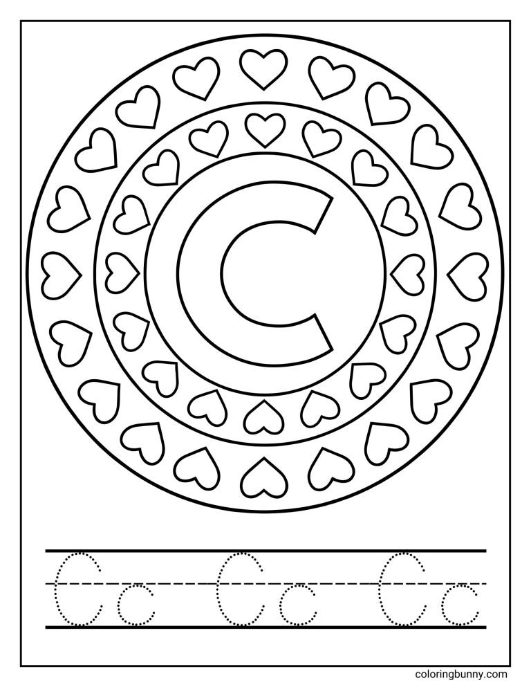 Letter C Coloring Pages (24 Free Printable PDFs)