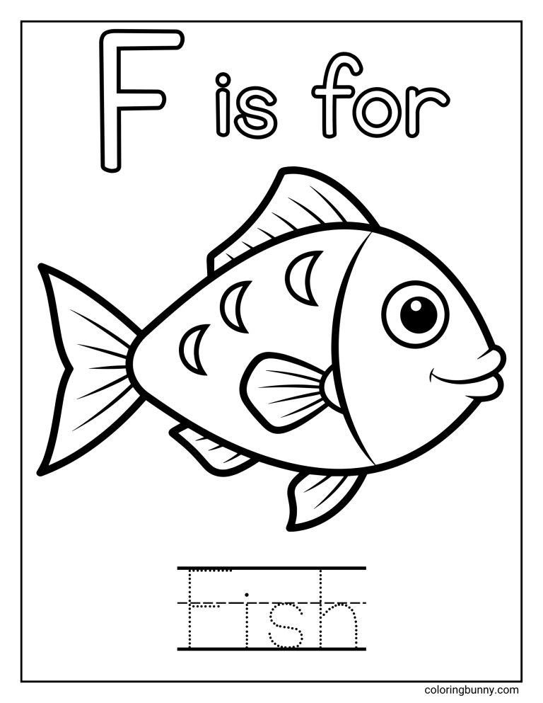 Letter F Coloring Pages (22 Free Printable PDFs)
