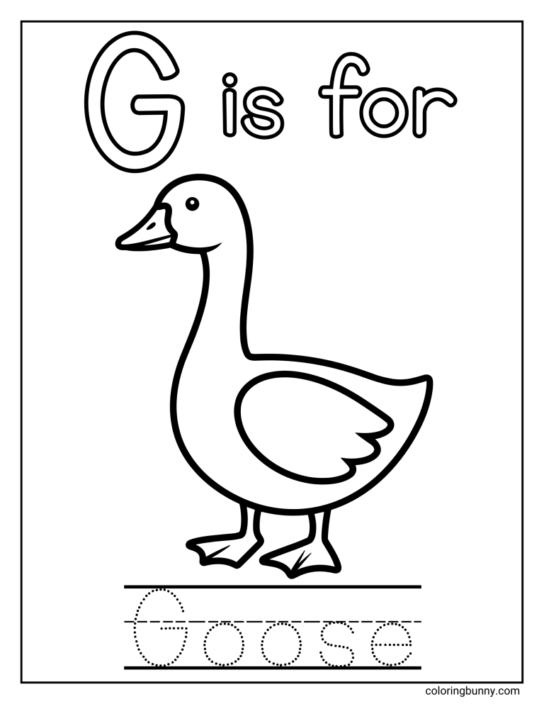 Letter G Coloring Pages (22 Free Printable PDFs)