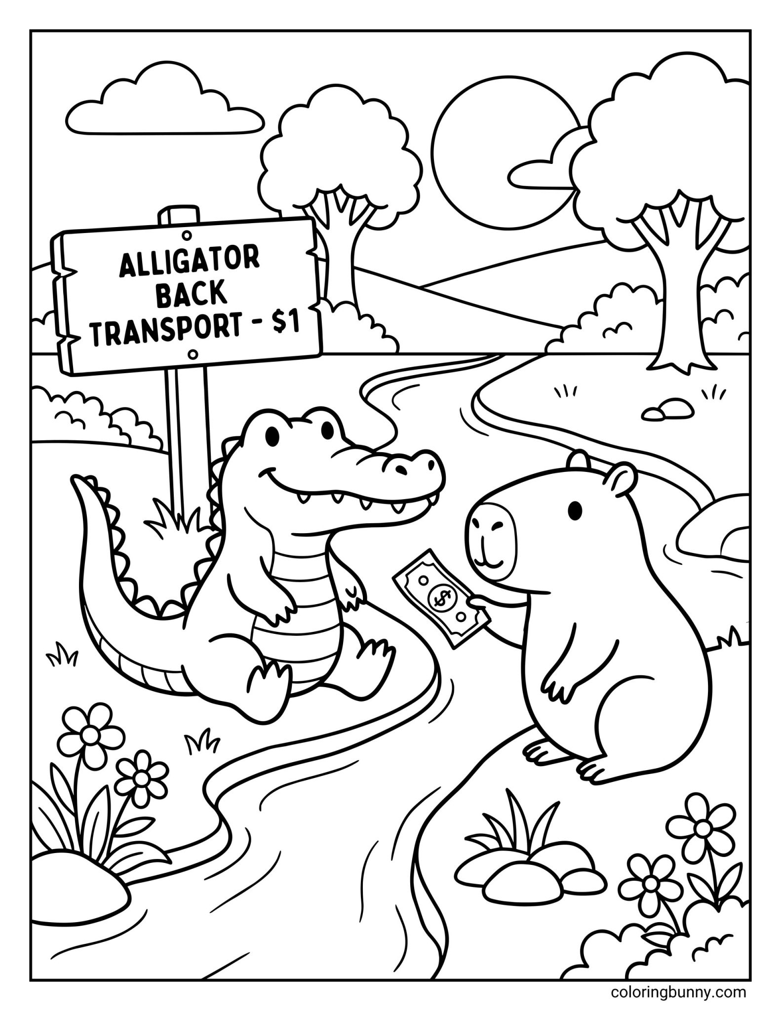 Capybara Coloring Pages (35 Free Printable PDFs)