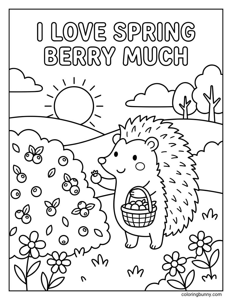 Spring Coloring Pages (42 Free Printable PDFs)