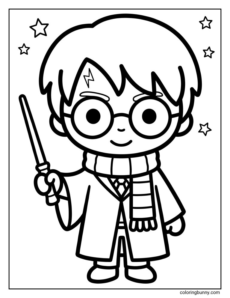 Harry Potter Coloring Pages (36 Free Printable PDFs)