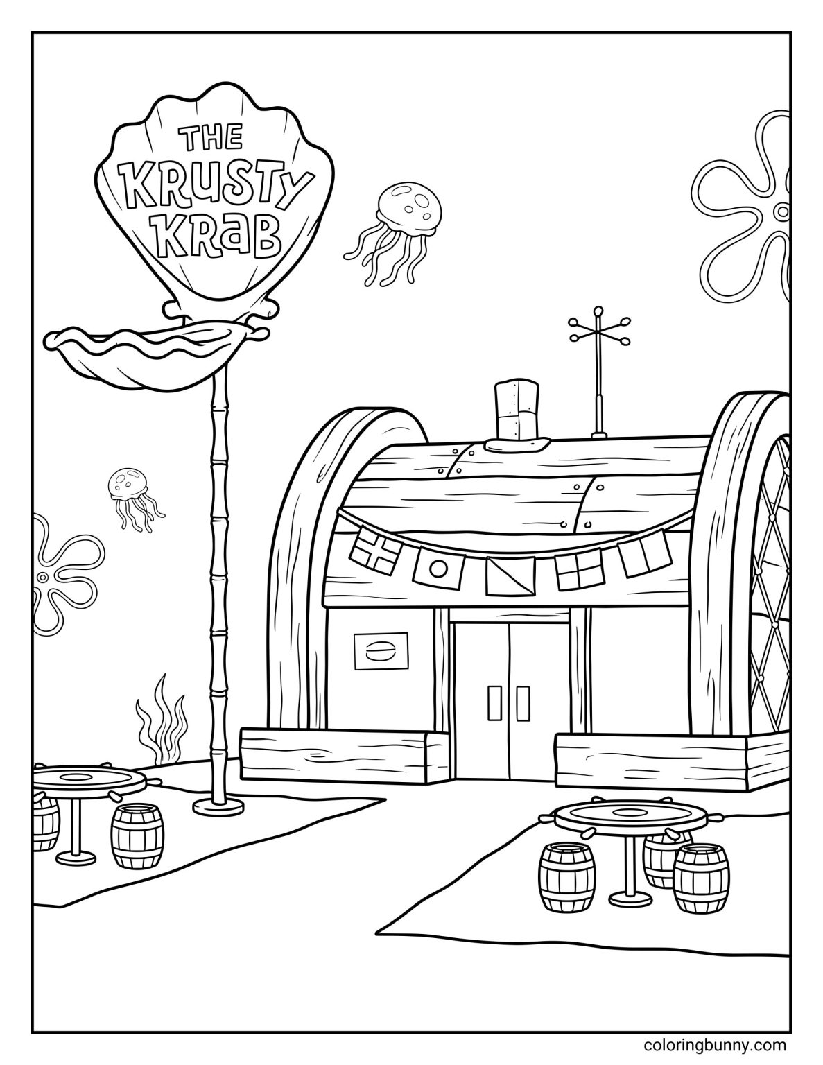 SpongeBob Coloring Pages (52 Free Printable PDFs)