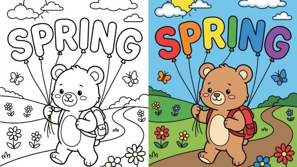 Spring Coloring Pages (42 Free Printable PDFs)