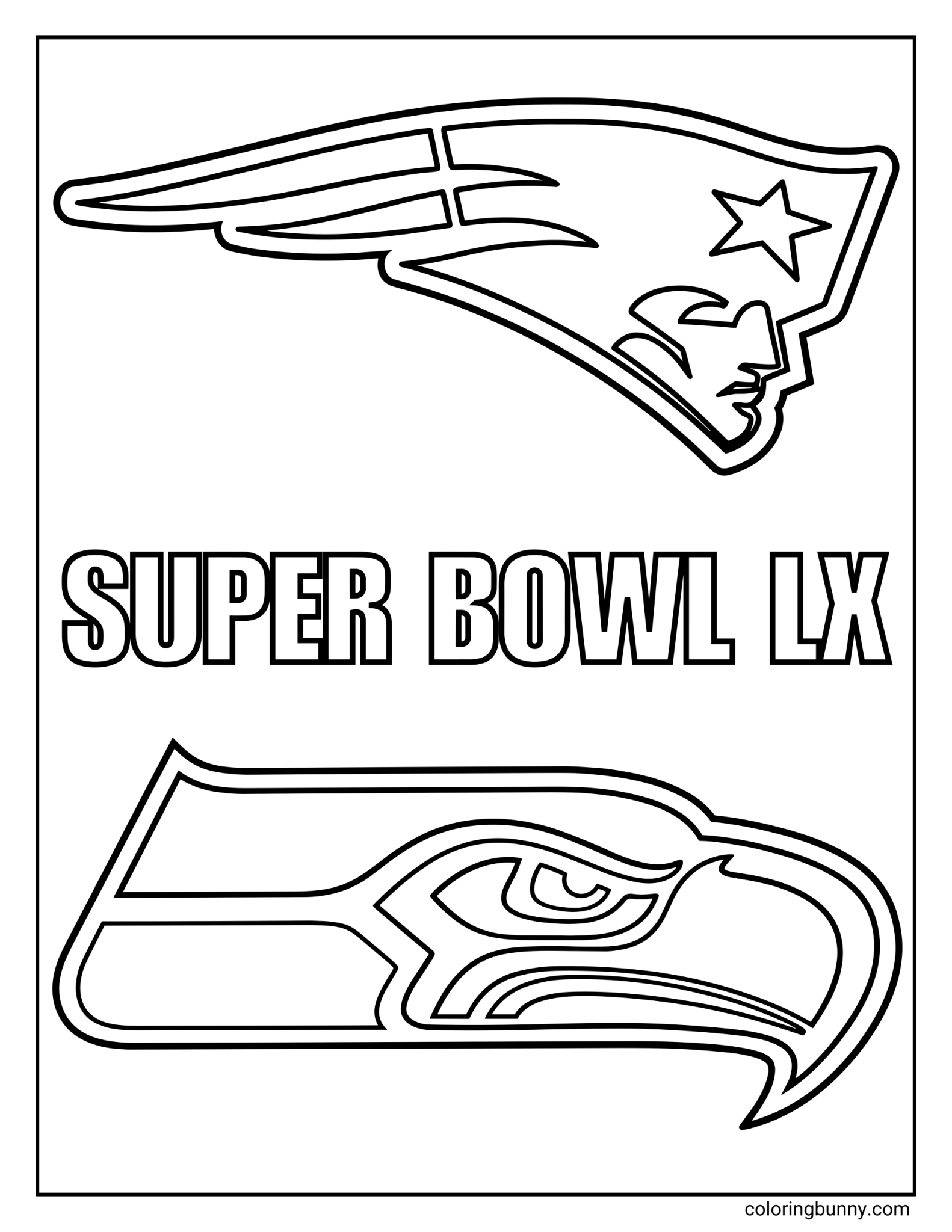 Super Bowl NFL Coloring Pages (20 Free Printable PDFs)