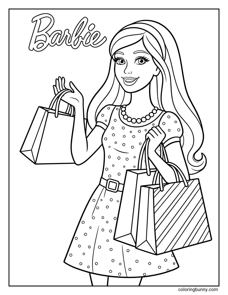 Barbie Coloring Pages (32 Free Printable PDFs)